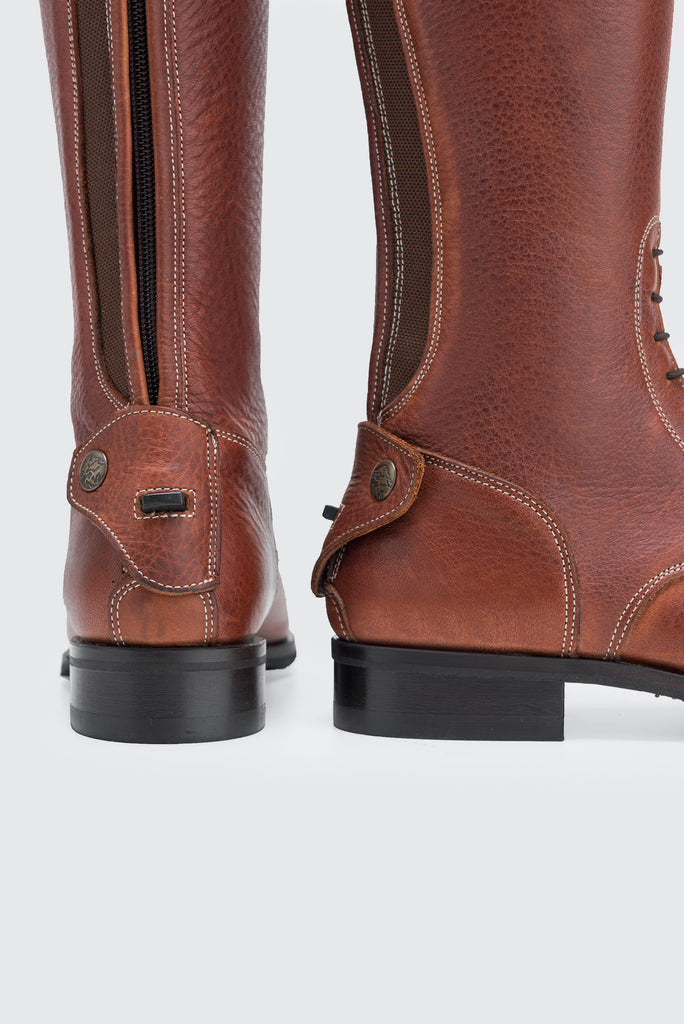 Classic men's riding boots handmade in Italy 100M Cotto - Secchiari ...