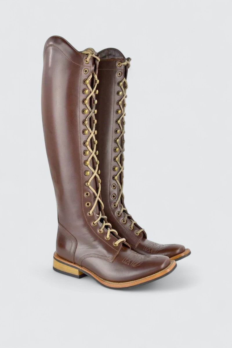 Stivali Western per equitazione Marietta dark brown - Secchiari Boots